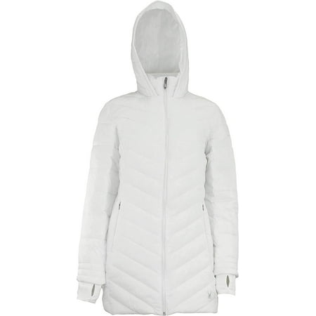 Spyder Women's Boundless Long Puffer Coat, White Medium | Walmart Canada