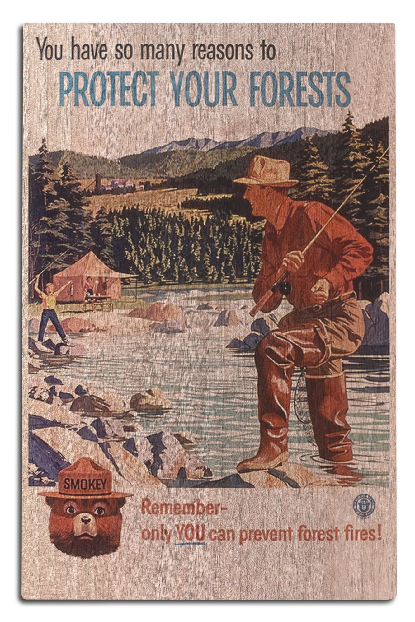 Smokey Bear, Protect Your Forests, Officially Licensed Vintage Poster ...