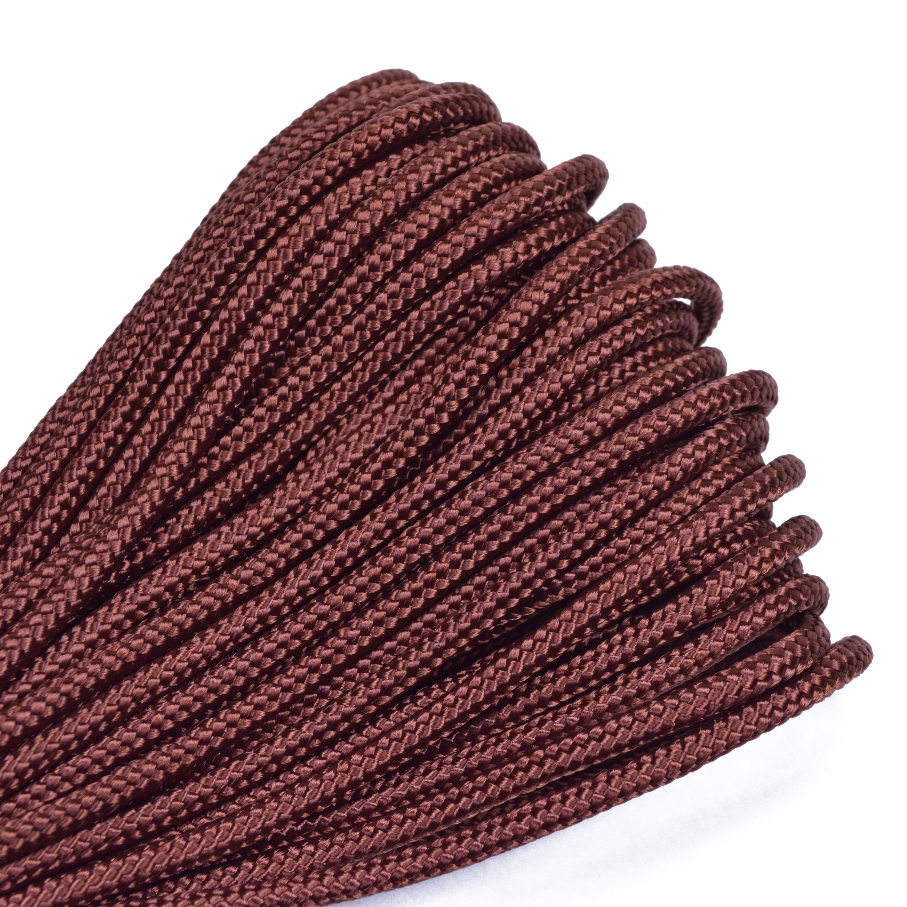 Chocolate Brown 325 Cord 3 Strand Paracord - 100 Feet - Walmart.com