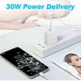 30W USB-C Fast Charger Wall Adapter - Samsung, Google Pixel & Other USB ...