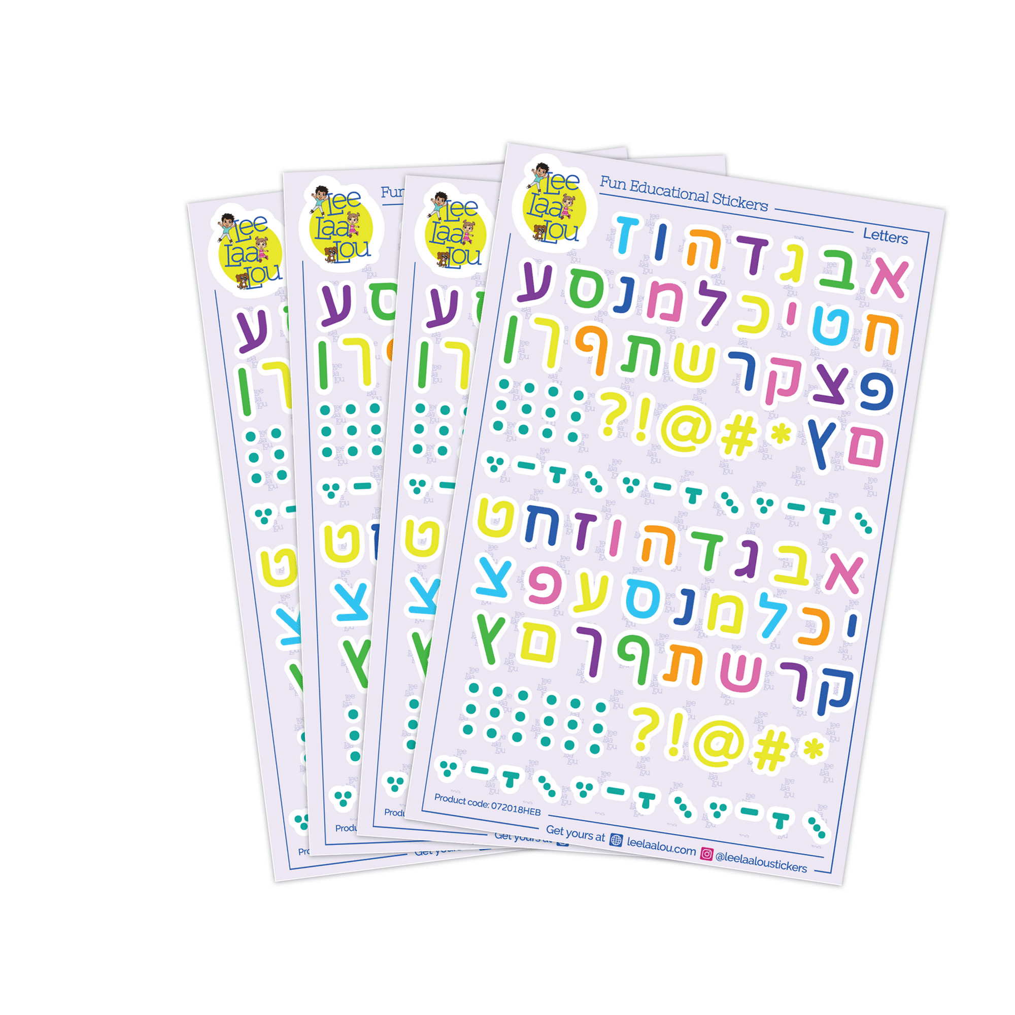 Click here for Lee Laa Lou Inc. Lee Laa Lou Hebrew Letter Sticker... prices