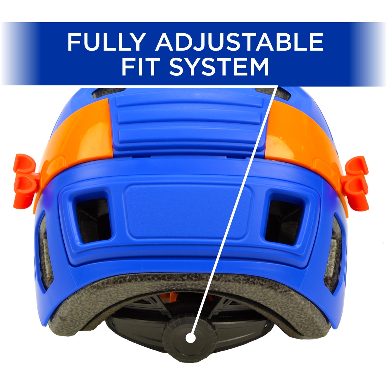 Buy Nerf Barrage Blue Youth Bike Helmet (Ages 8+, Includes and holds 4x ...