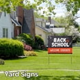 Back to School - Welcome Students! Yard Sign by DC | 24"x18" Double ...
