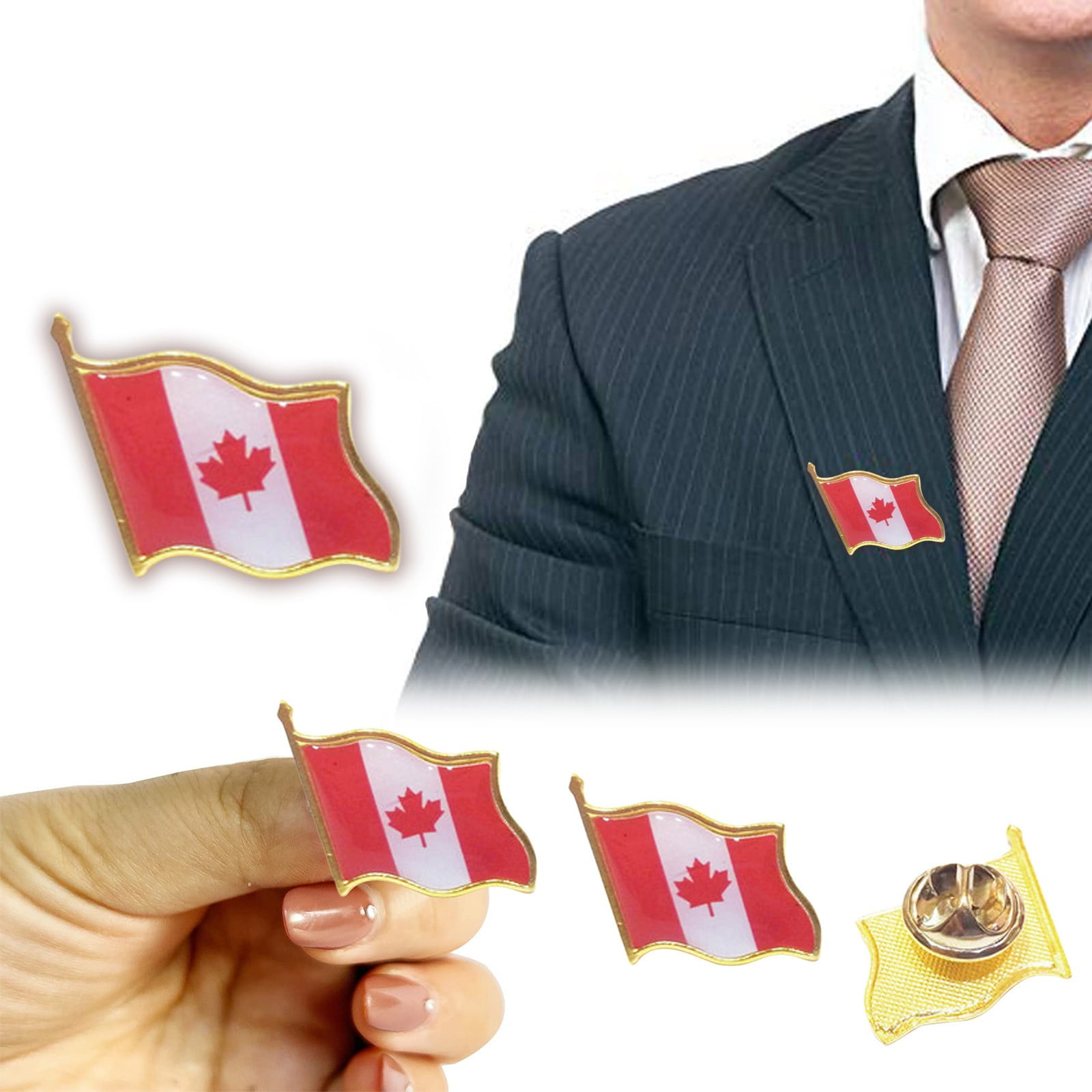 Click here for Yangzheee Canada Flag Lapel Pin Patriotic Canadian... prices