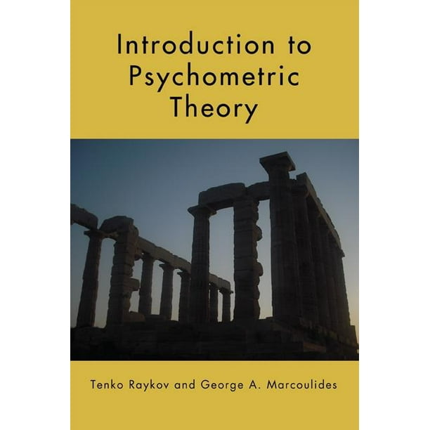 Introduction to Psychometric Theory (Hardcover) - Walmart.com