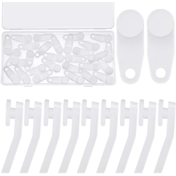 HTAIGUO Traverse Rod Slides Replacement Plastic Snap-in Traversing ...