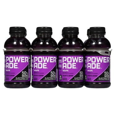 POWERADE ION4 Grape Fruit Flavored Sports Drink, 28 fl oz, Pack of 8 ...