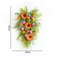 Garland Season Simulation Sunflower Inverted Tree Home Wreath ...