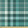 Plaid Upholstery Fabric by the Yard, Monochromatic Classic Crossing ...