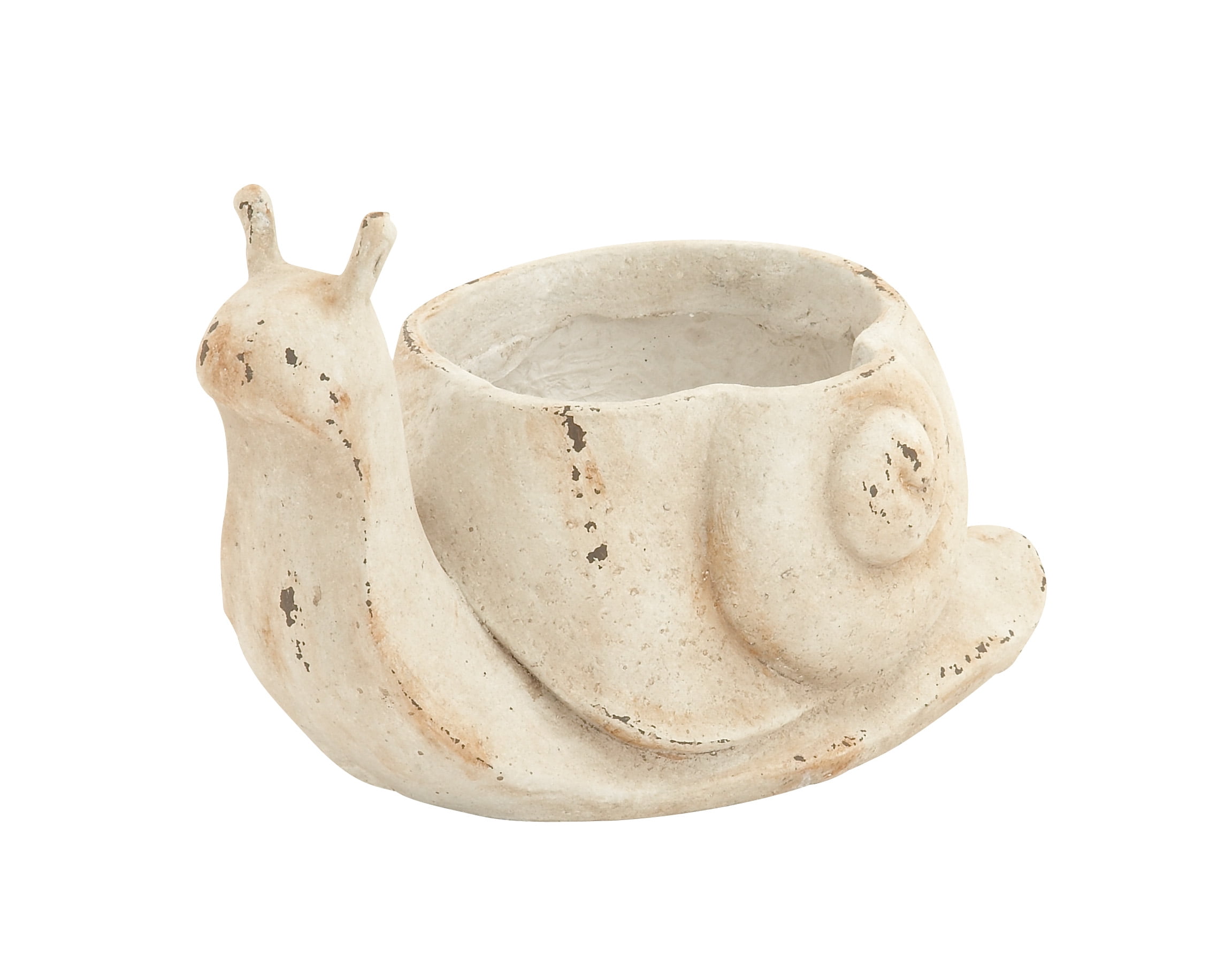 Distinct Mgo Snail Flower Pot Cream - Walmart.com