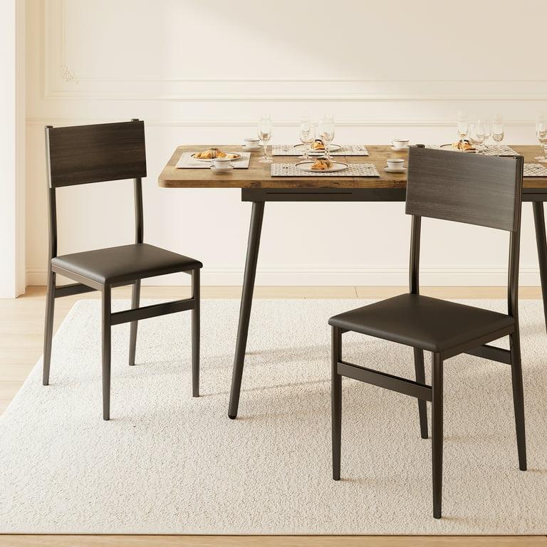 7 Piece Kitchen Table Set with 6 Stools Dining Room Family Retro Walmart