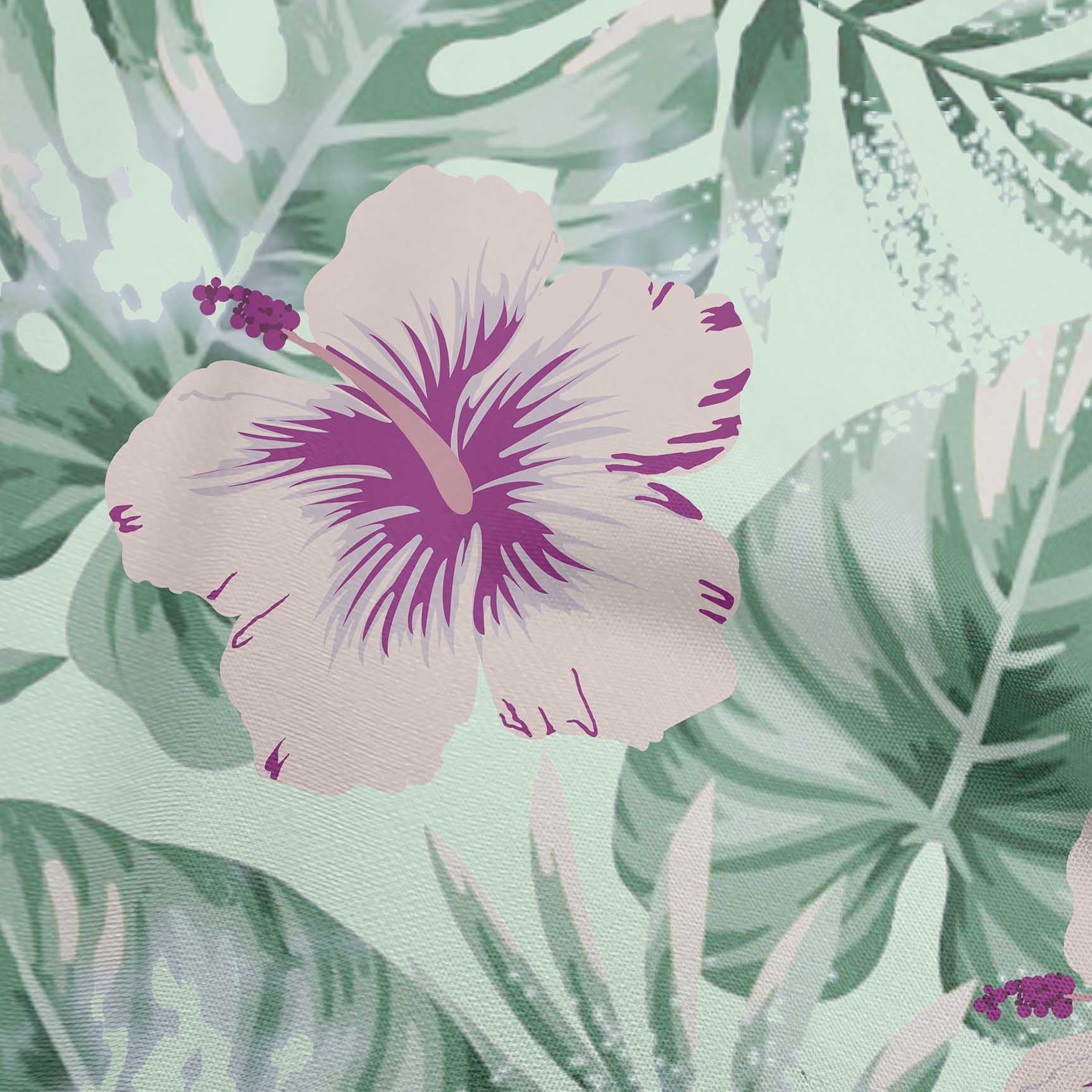 oneOone Cotton Poplin Twill Mint Green Fabric Tropical Sewing Material ...