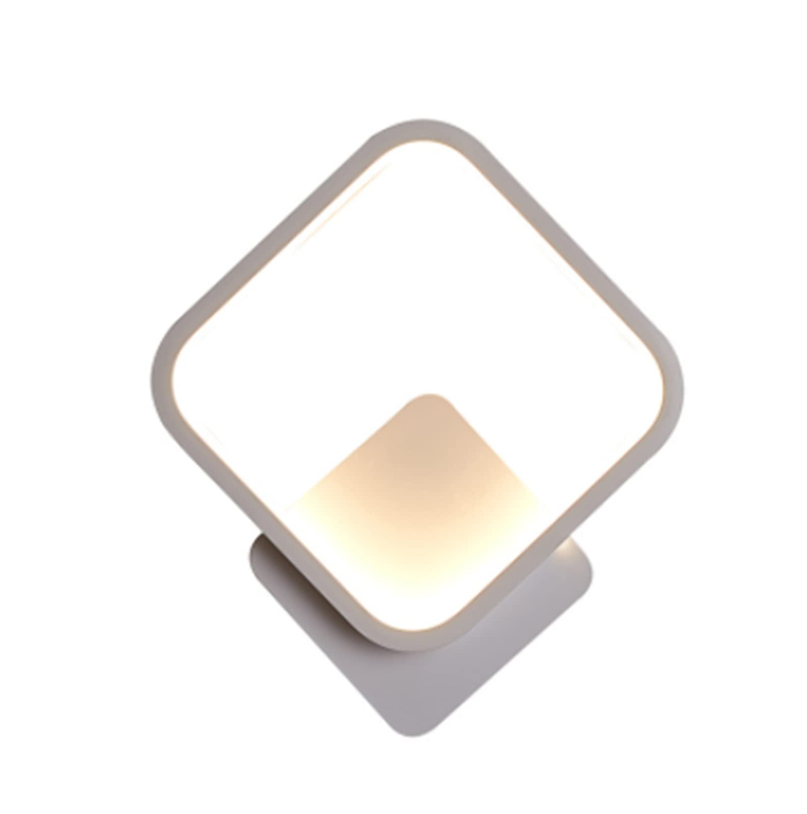 LINLIN Indoor Wall Lights, 12W LED Wall Light Round Metal Wall Lamp 3 ...