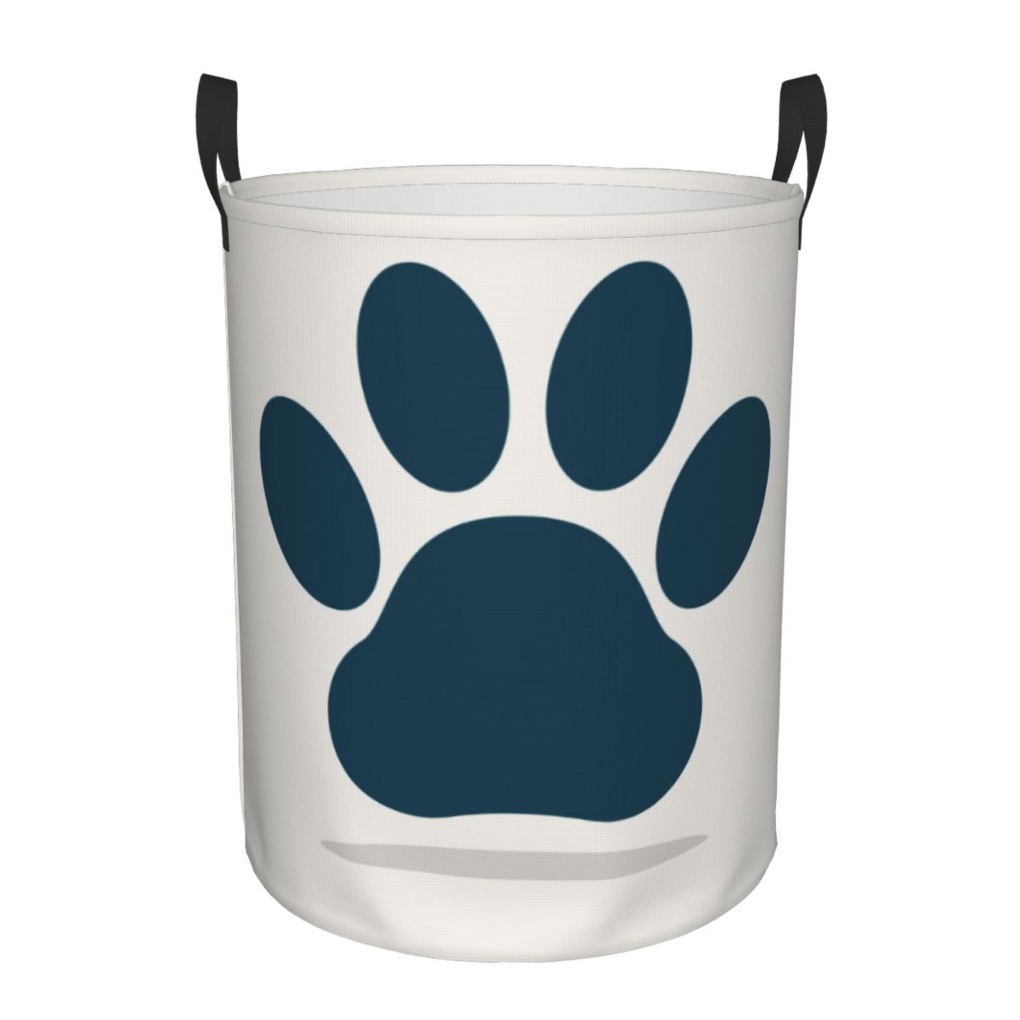 XMXY Round Laundry Basket Organizer, Animals Dog Paw Tracks Waterproof ...