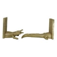 Nautical Marine Faux Gold Crocodile Alligator Head And Tail Bookends ...
