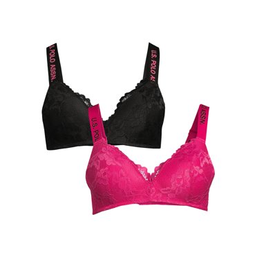 U.S. Polo Assn. Women's Tag Free Push Up Bra Set, 2-Pack - Walmart.com