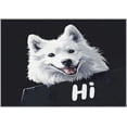 Cute Samoyed Dog Area Rug, Cartoon Animal Pet Pattern Carpet, Washable ...