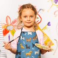 Cartoon Dog Blue Pattern Teens Aprons, Adjustable Neck Strap, Toddler ...