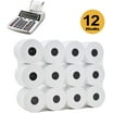(12 Rolls) 2 1/4 x 150 ft White Adding Machine Tape Paper Rolls Premium ...