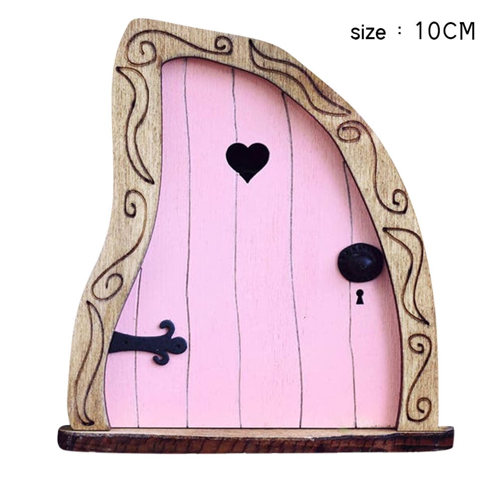 Fairy Door Yard Art Sculpture Decoration Miniature Wooden Garden Door for Tree - Walmart.com