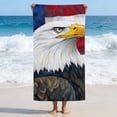 Beach Towel Backpack, Eagle 2 in 1 Soft Absorbent Beach Blanket Travel ...