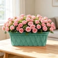 Virelaxpo Rectangle Wall Mounted Planter Box, Hanging Flower Pot For ...
