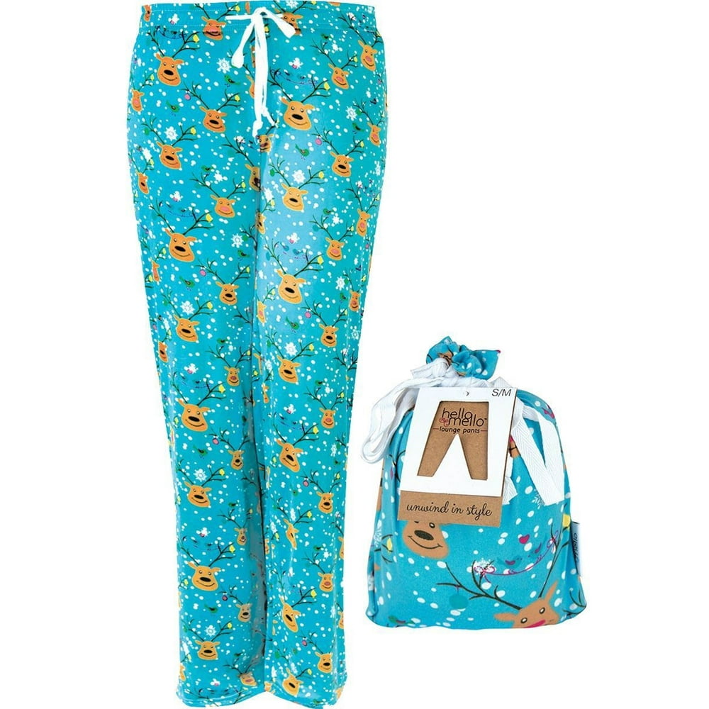 Hello Mello - Hello Mello Holiday Lounge Pants w/ Matching Giftable ...