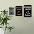 Signs ByLITA Portrait Round Ecological hazards Sign (Blue) - Small ...