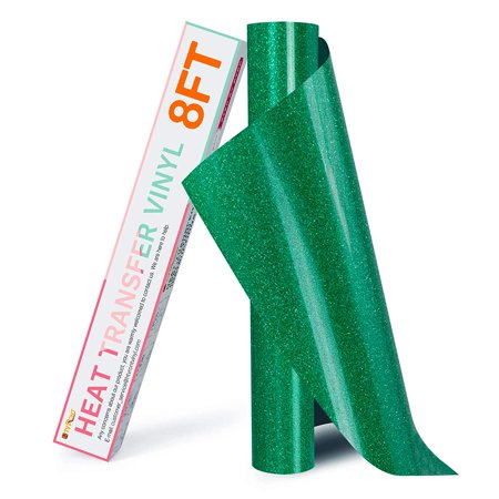 Green Glitter HTV Heat Transfer Vinyl Rolls - 10" x 8ft Green Glitter ...