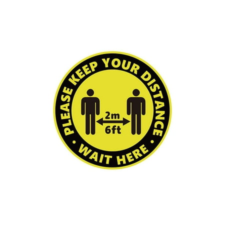 pitrice Keep Your Distance Floor Decal Safety Floor Sign Social ...