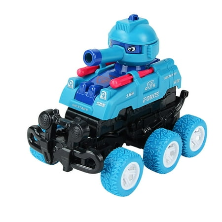 Collision Deformation Car Childrens Boy Toy Gram Car Six Wheel Inertial ...
