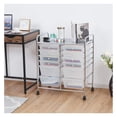 12-Drawer Rolling Storage Cart, Lockable Wheels Utility Cart, Plastic ...
