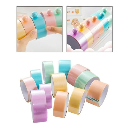 12 Pieces Funny Sticky Ball Tape Candy Colored Ball Tape for Home ...