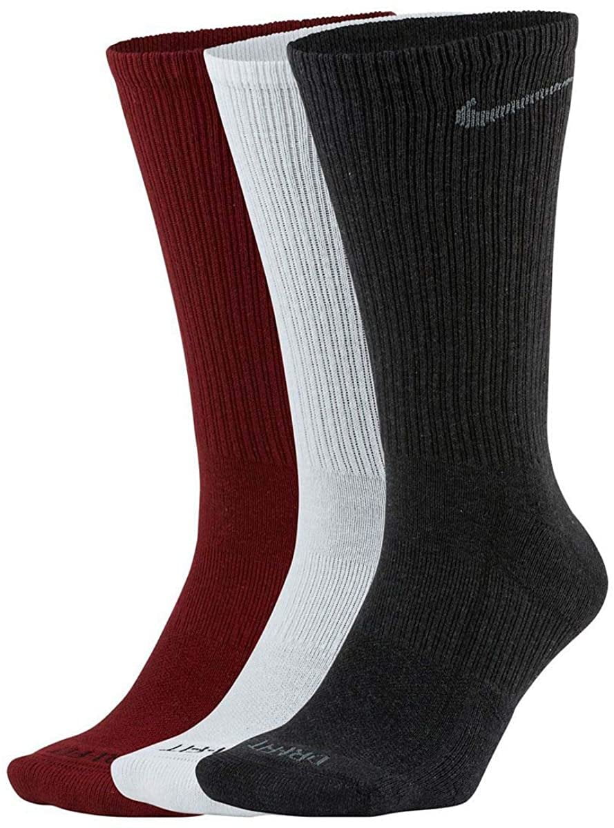 Nike Everyday Plus Cushioned Training Crew 3 Pack Socks, SX6888-902 ...