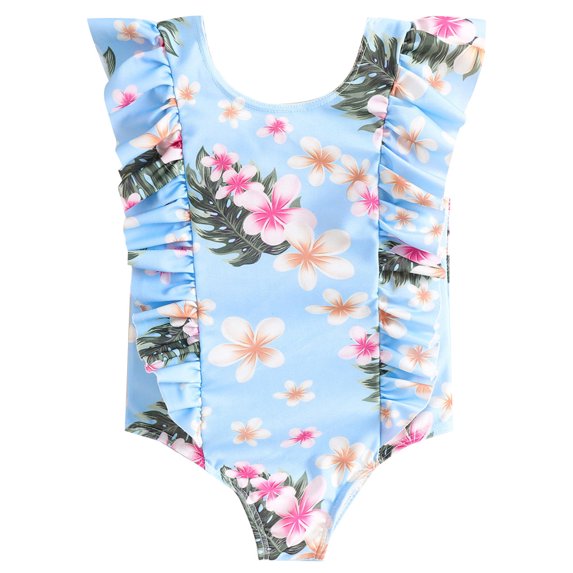Girls' swimwear Girls bathing suit Girls Swimsuit One Piece Ruffle ...