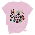 BiZtdJrK Easter Shirts for Women 2025 Fashion Rabbit Bunny Print Tshirt ...