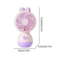 Agiufgs Handheld Mini Fan USB, Portable Cooling Fan with Cute Bunny ...