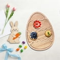 Easter Serving Wood Trays Easter Holiday Party Decoration Bunny Carrot ...