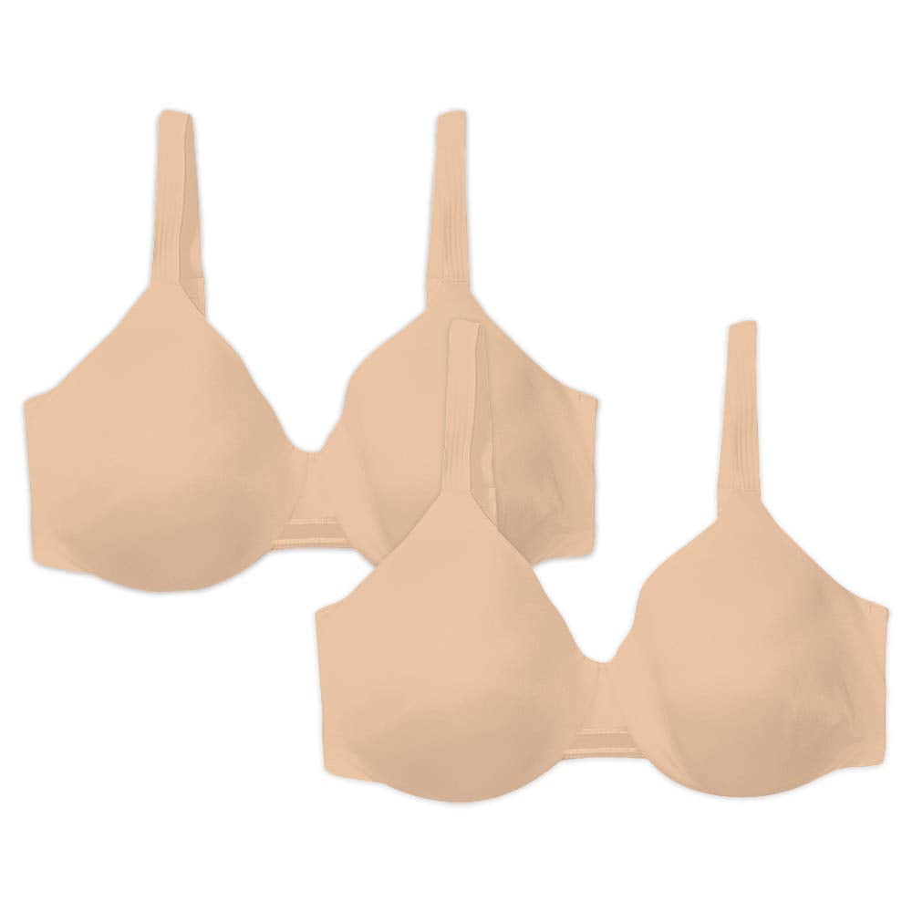 2 Pack Soft Taupe Bali Underwire Bra Full Coverage 3w11/ - Walmart.com