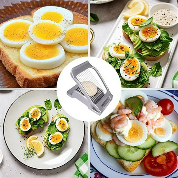 Cyber and Monday Deals 2023! WJSXC Kitchen Restaurant Boiled Eggs Slicers Multipurpose Stainless ...