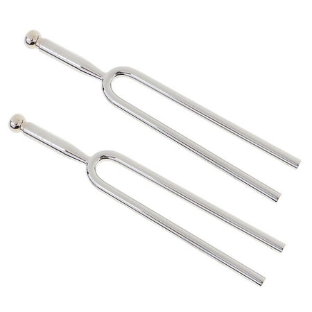 Set Of 2 Tunable 442Hz A Silver Stainless Steel Tuning Fork For Violin ...