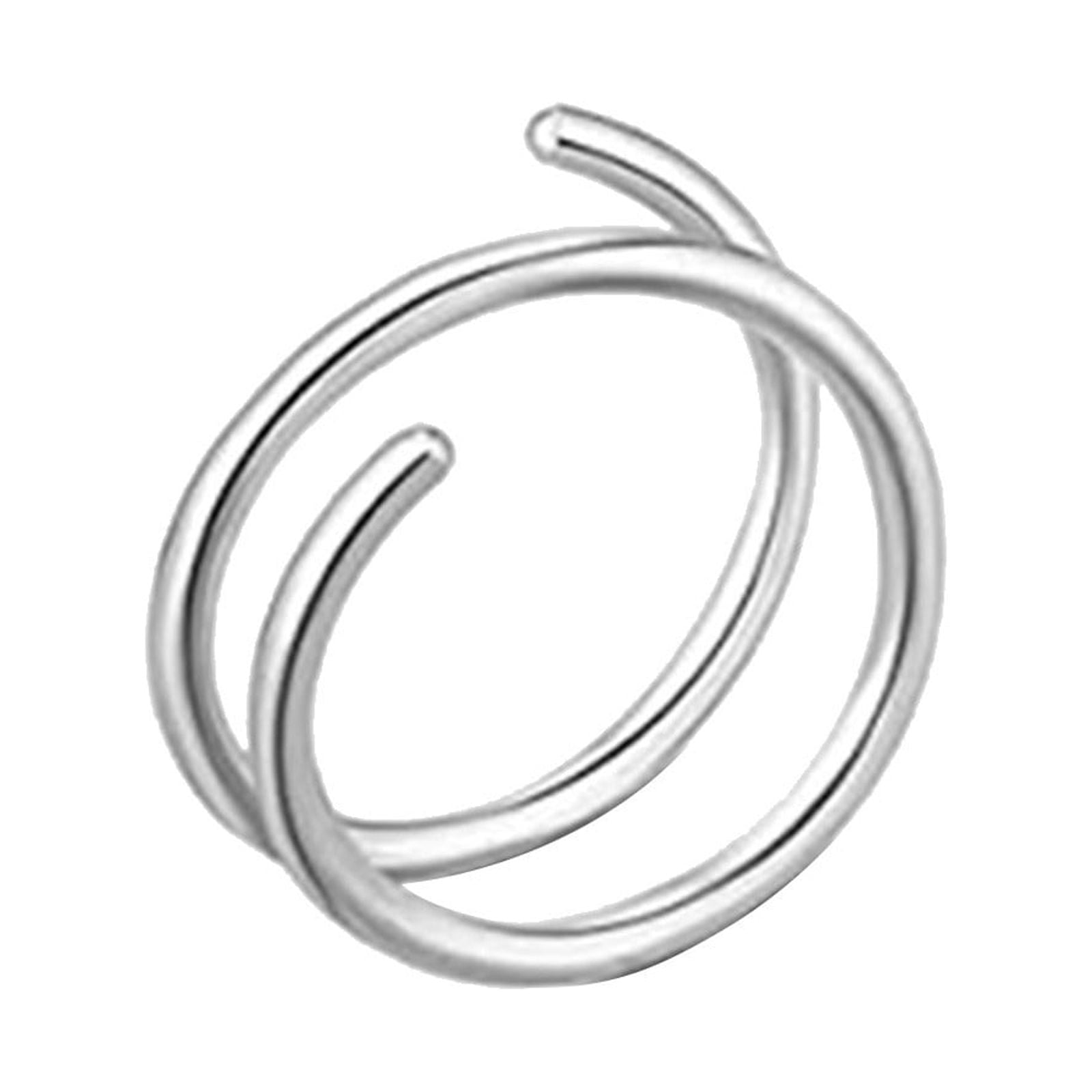 Click here for Timifis Nose Rings Double Nose Hoop Ring For Singl... prices