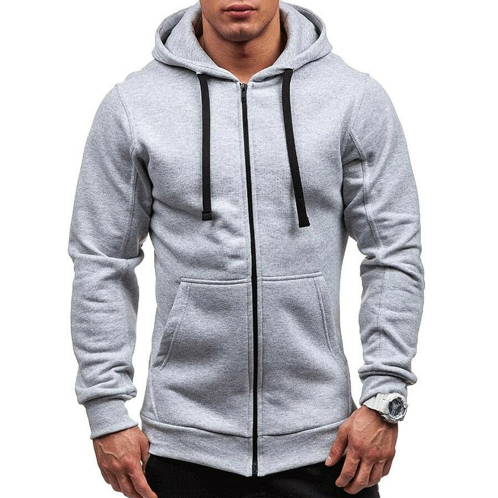 Click here for Generic Men Zip Up Hoodies Classic Cotton Sweatshi... prices