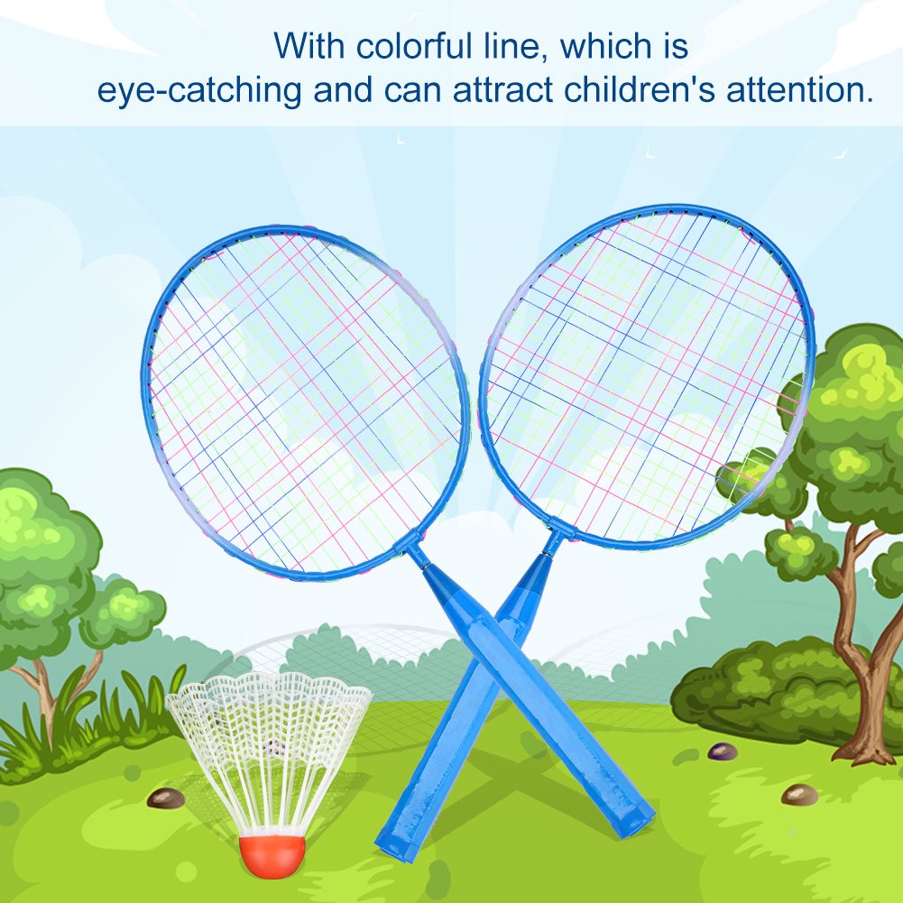 Kids Playing Badminton Clipart