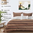 Brown Wood Board Duvet Cover Set Full Size, Farmhouses Vintage Barn ...