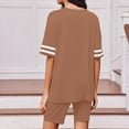 2 Piece Sets for Women Summer Lounge Set Short Sleeve Loose Shirts ...