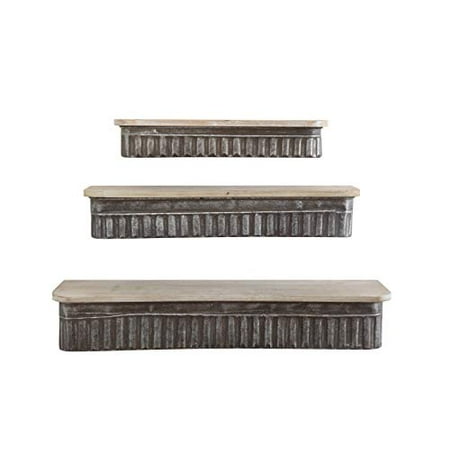 Creative Co-Op Metal & Wood Wall Shelves (Set of 3 Sizes) | Walmart Canada