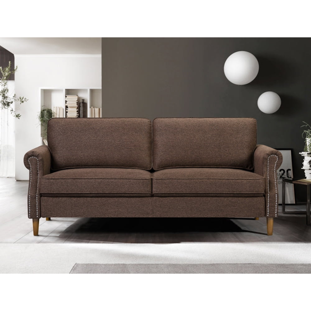 URHOMEPRO Mid Century Sectional Sofa Couch, Upholstered Couch with ...