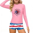 Virmaxy 3-14Y 4th Of July Two Piece Rash Guard Swimsuit Set White Blue ...