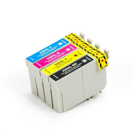 LIVEDITOR 4PK Ink for Epson T220XL XP-320 XP-420 XP-424 WF-2630 WF-2650 ...